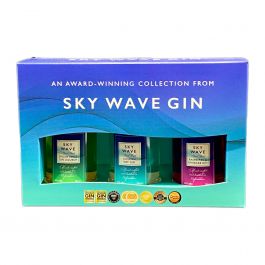 Sky Wave 3 x Miniatures Gin Gift Box - Melted Inside